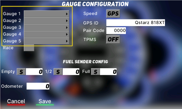Pro Edition Configuration Screens - NexGenEFI, LLC - Data Visualization for your hotrod!