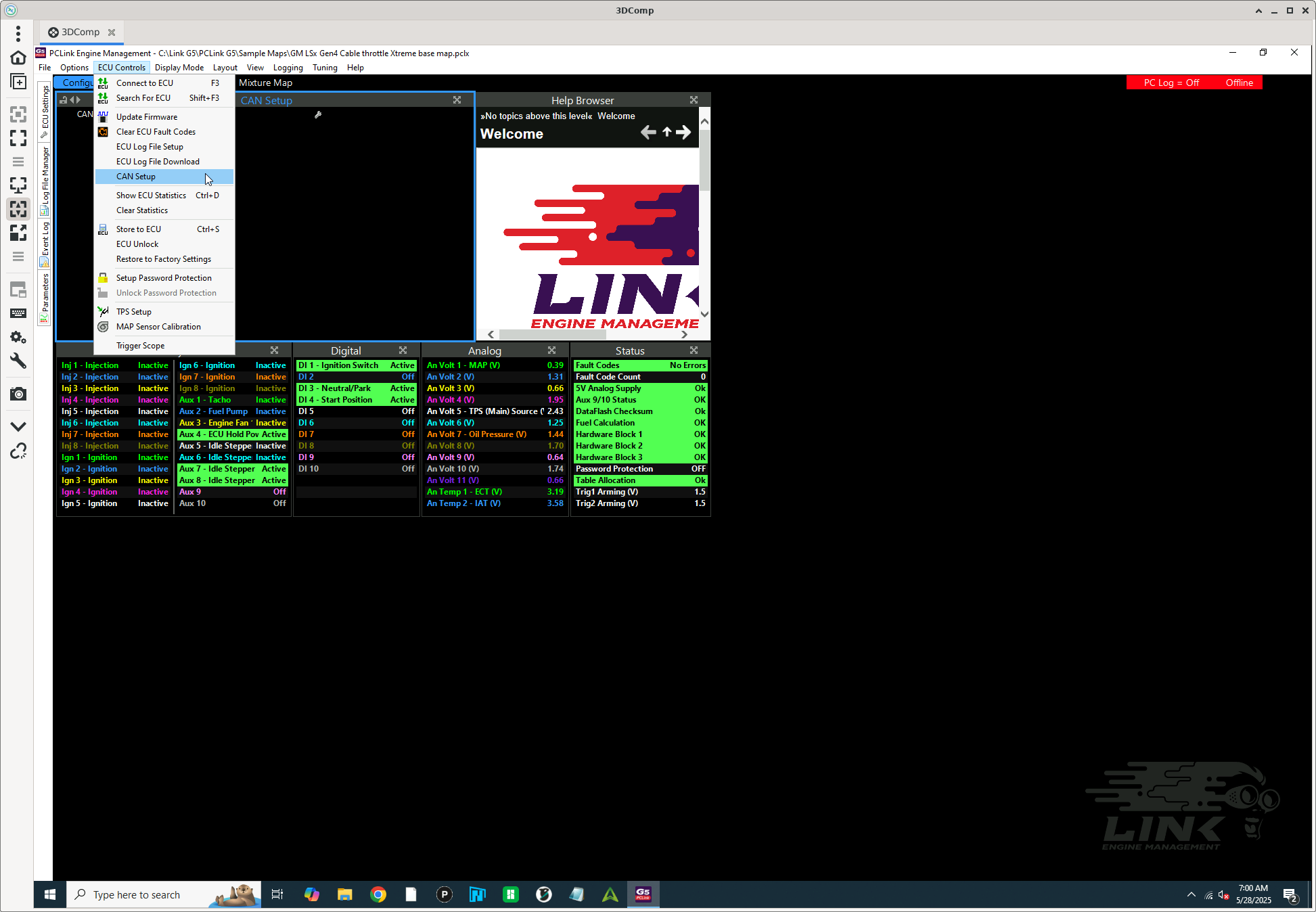 LINK ECU Configuration - NexGenEFI, LLC - Data Visualization for your ...